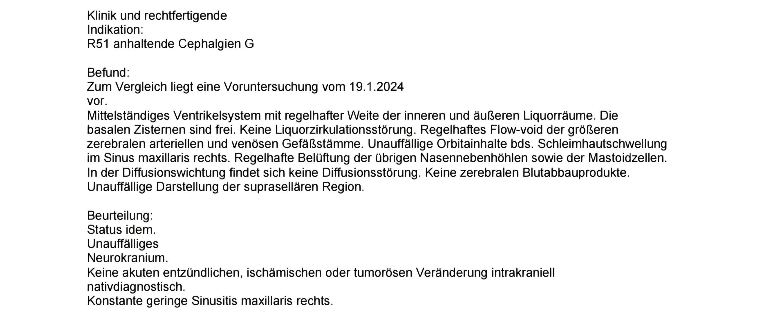 MRT Kopf? (MRT Befund)